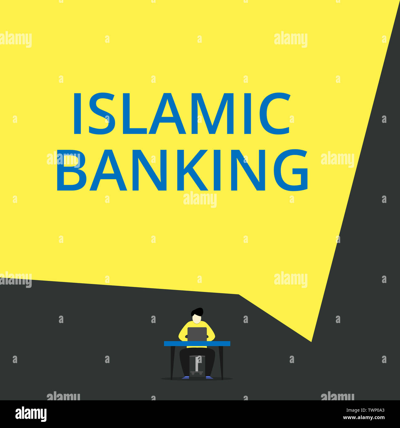 Handwriting text Islamic Banking. Conceptual photo Banking system based ...