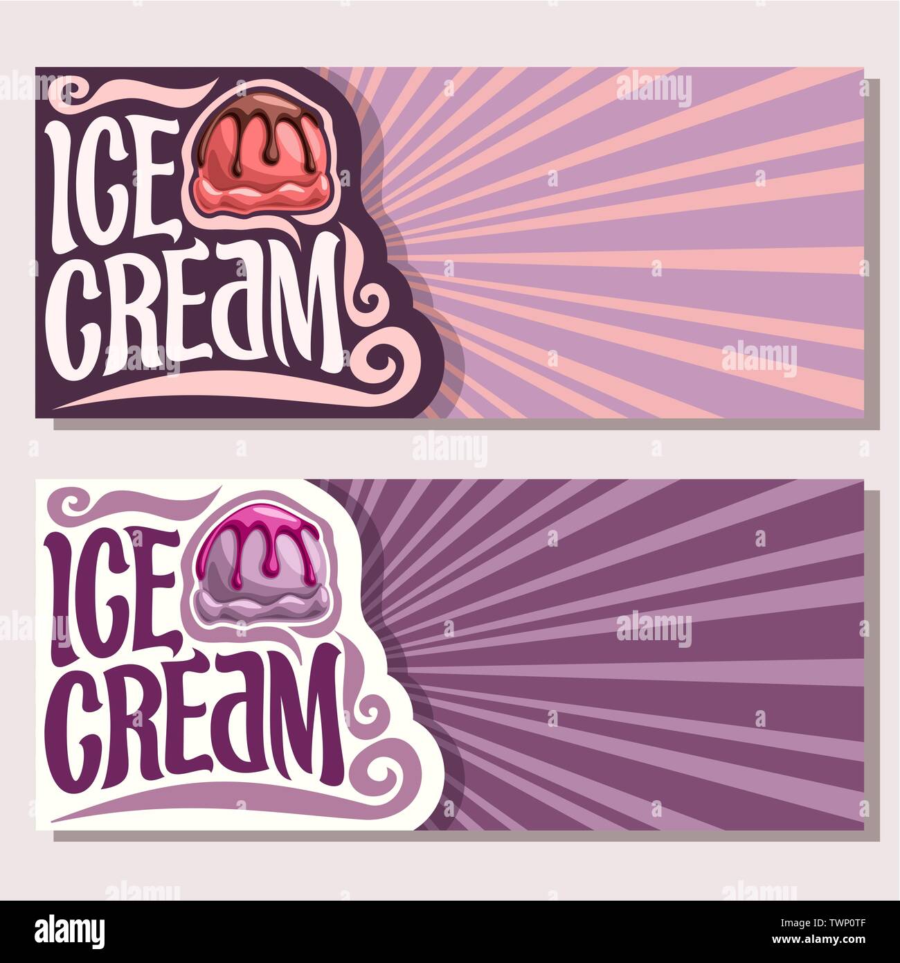 Vector banners for Ice Cream Stock Vector Image & Art - Alamy