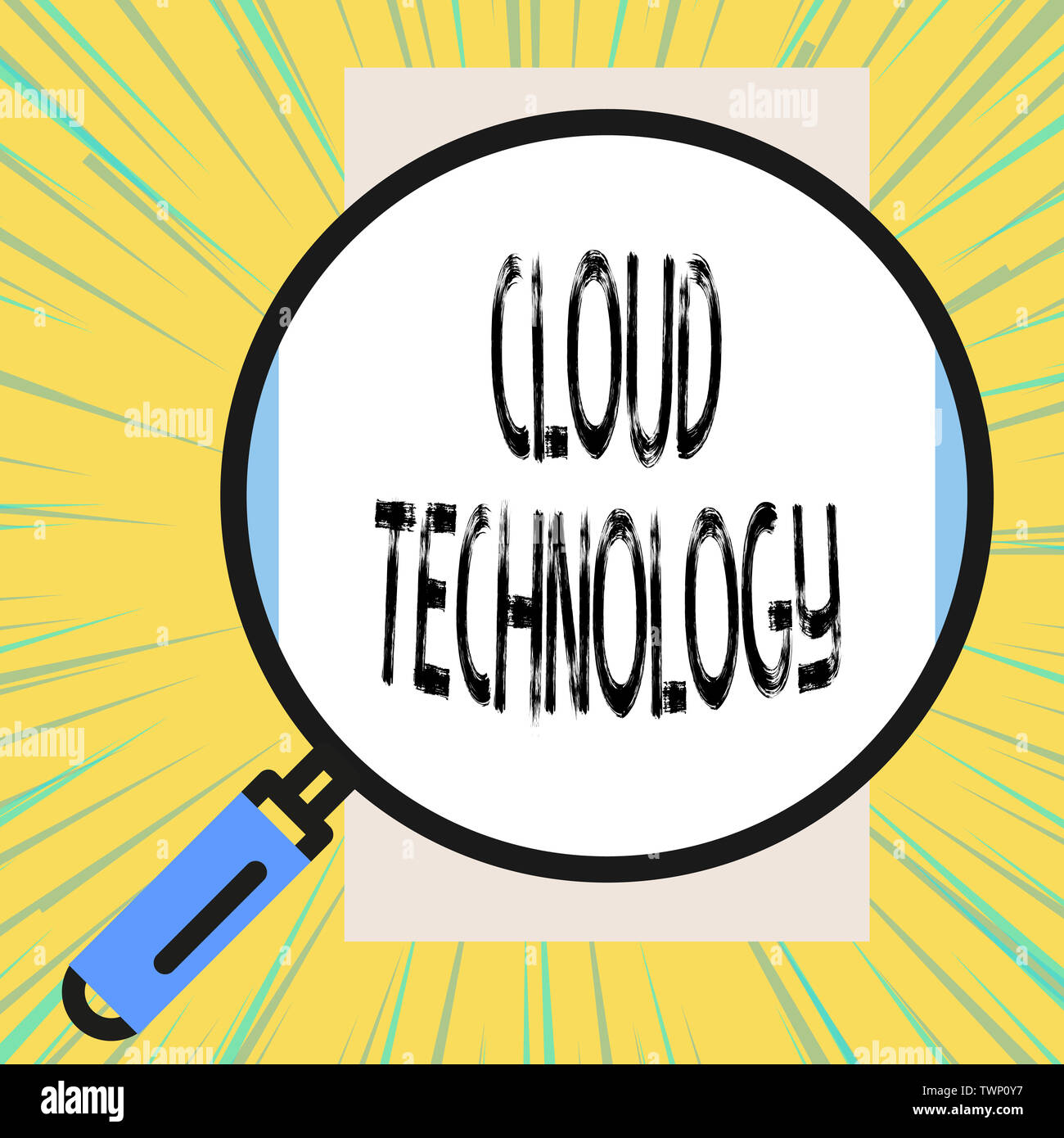 Writing note showing Cloud Technology. Business concept for storing and accessing data and ...