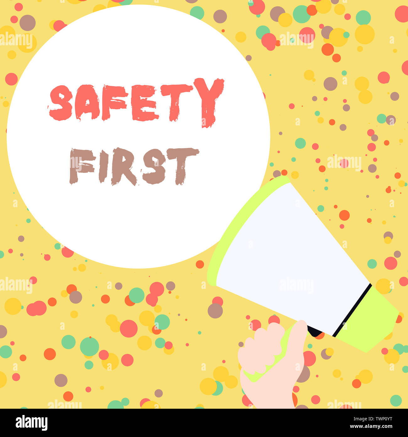 Handwriting text Safety First. Conceptual photo used to say that the ...
