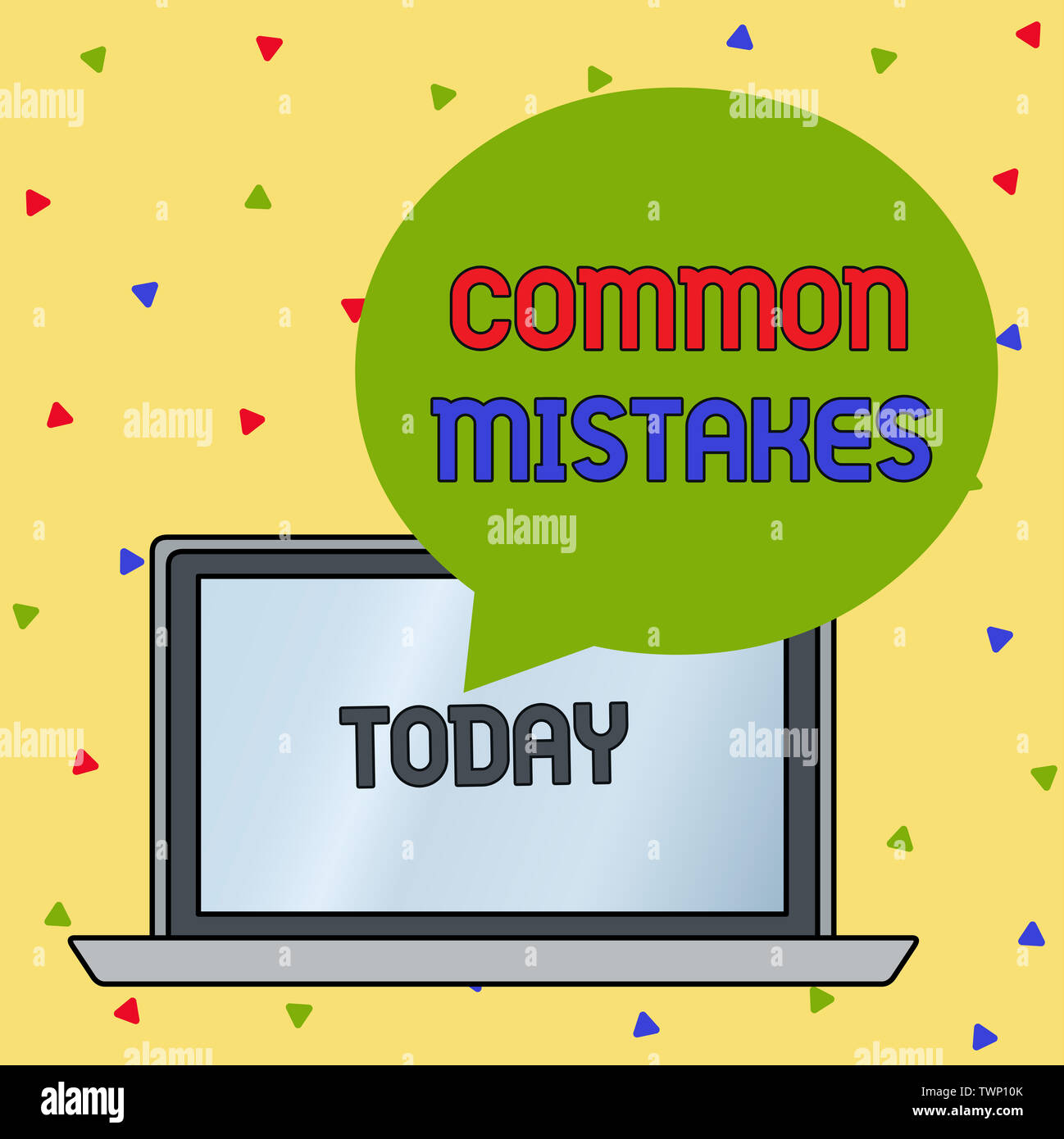 Handwriting text writing Common Mistakes. Conceptual photo actions that ...