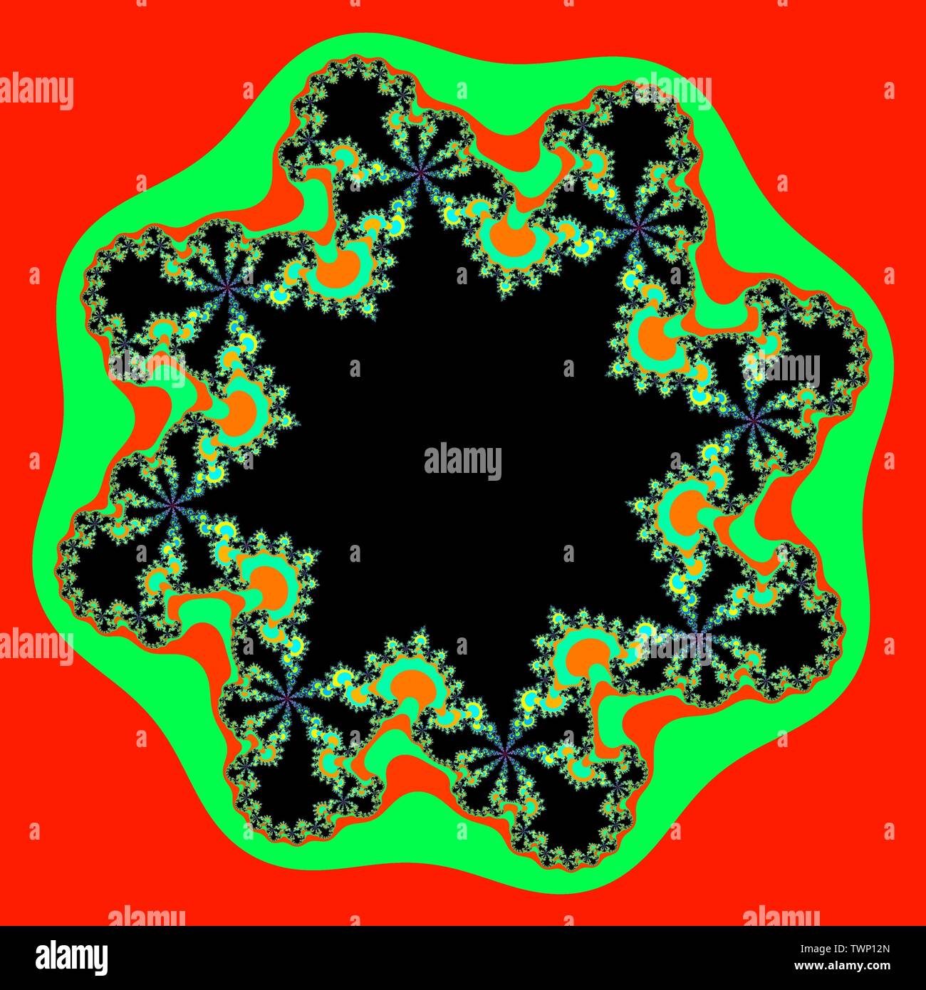 An image created using computer graphics, a picture of a mathematical ...