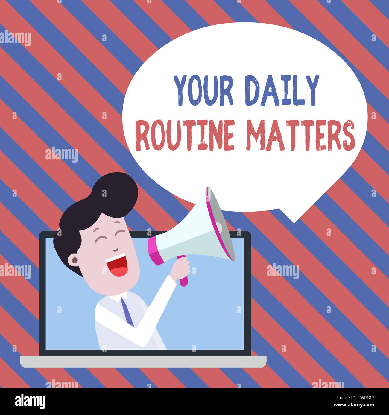 Handwriting text writing Your Daily Routine Matters. Conceptual photo ...