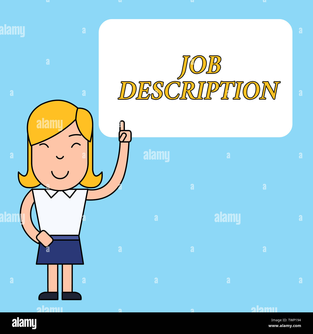 Writing note showing Job Description. Business concept for a formal ...