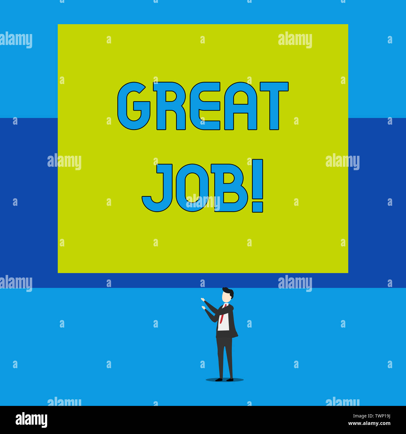 Word writing text Great Job. Business photo showcasing sed for telling ...