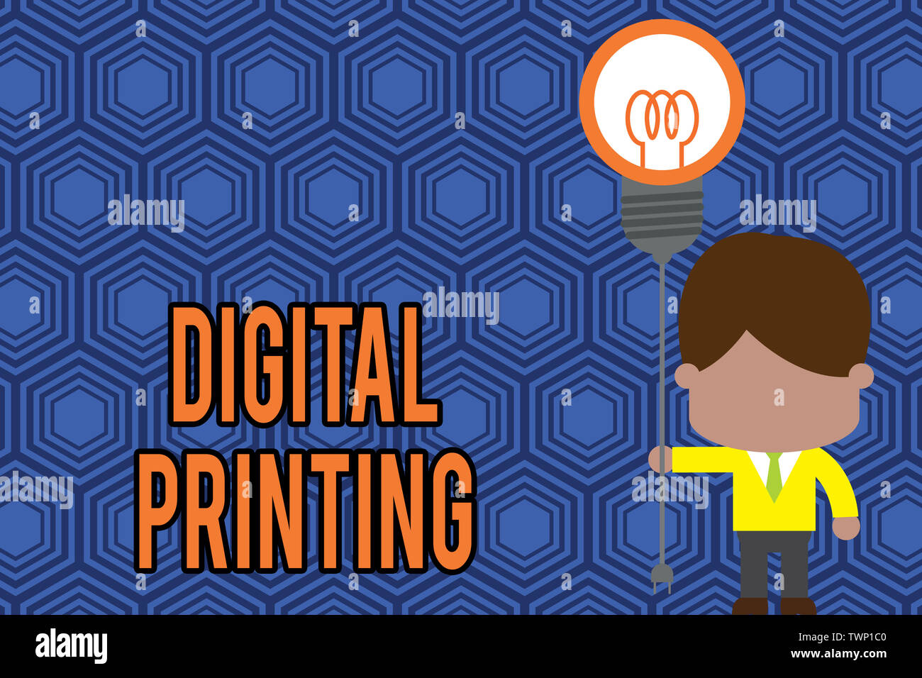 Writing note showing Digital Printing. Business concept for digital ...