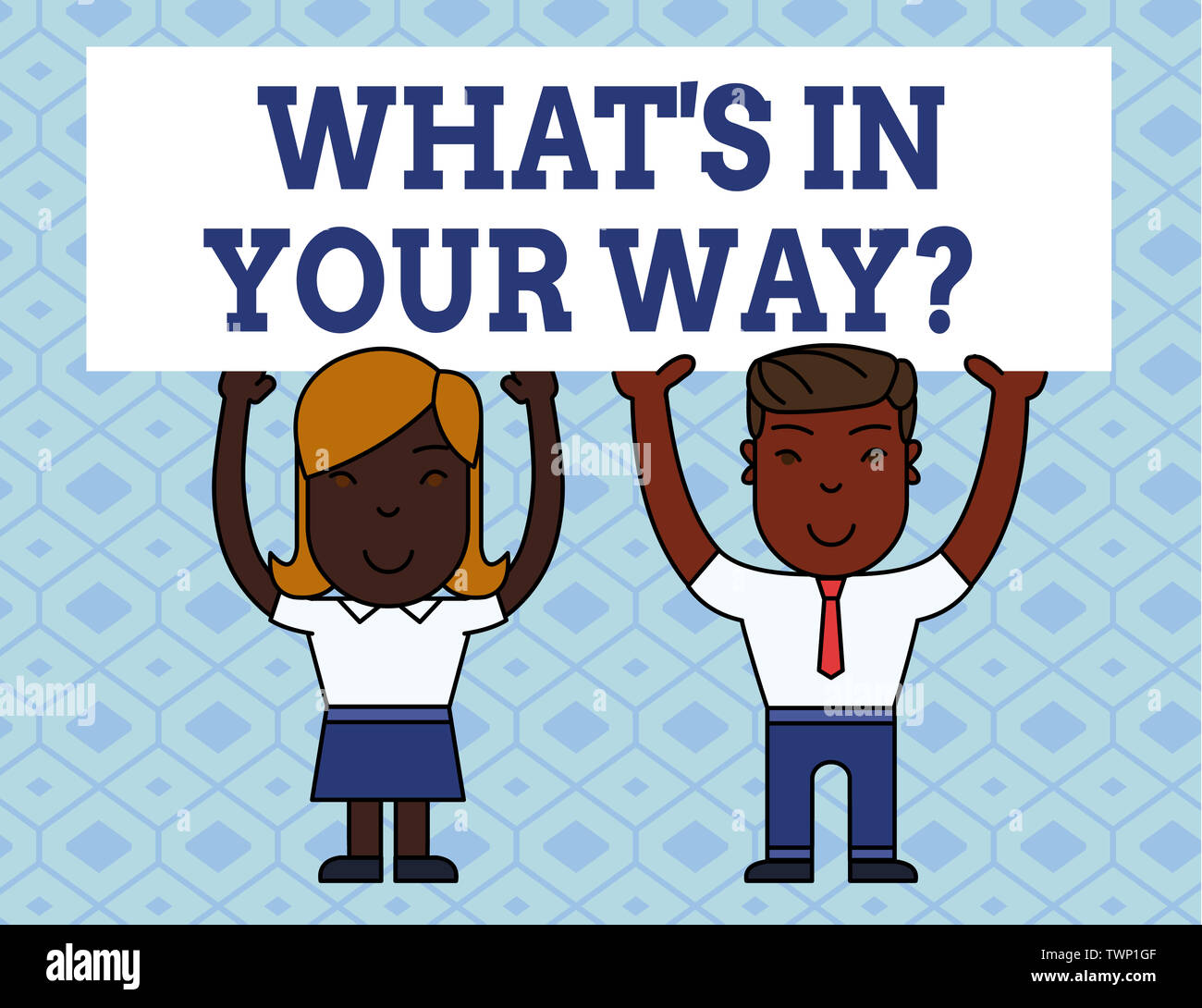 Handwriting text writing What S Is In Your Way question. Conceptual ...