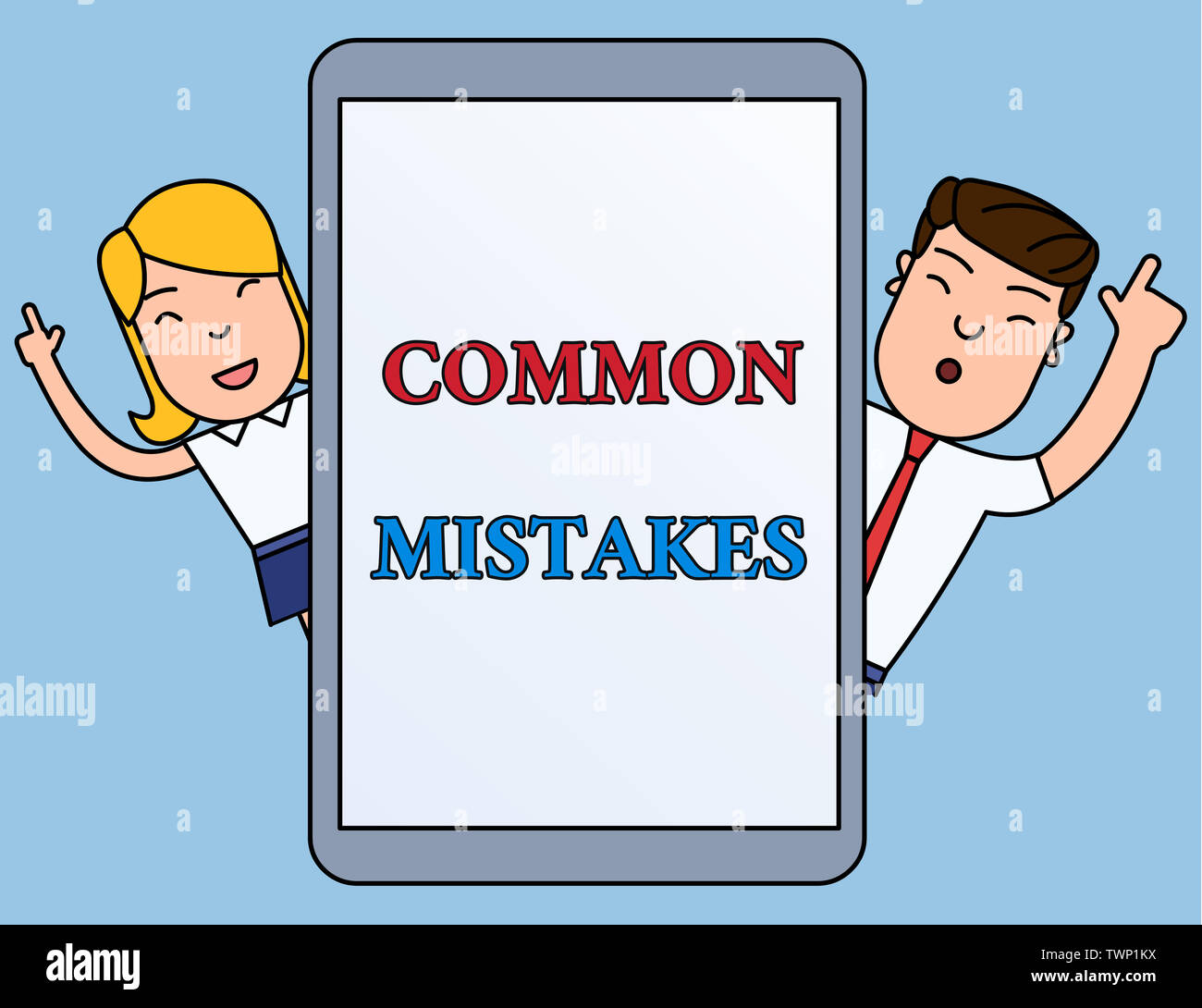 Writing note showing Common Mistakes. Business concept for actions that ...