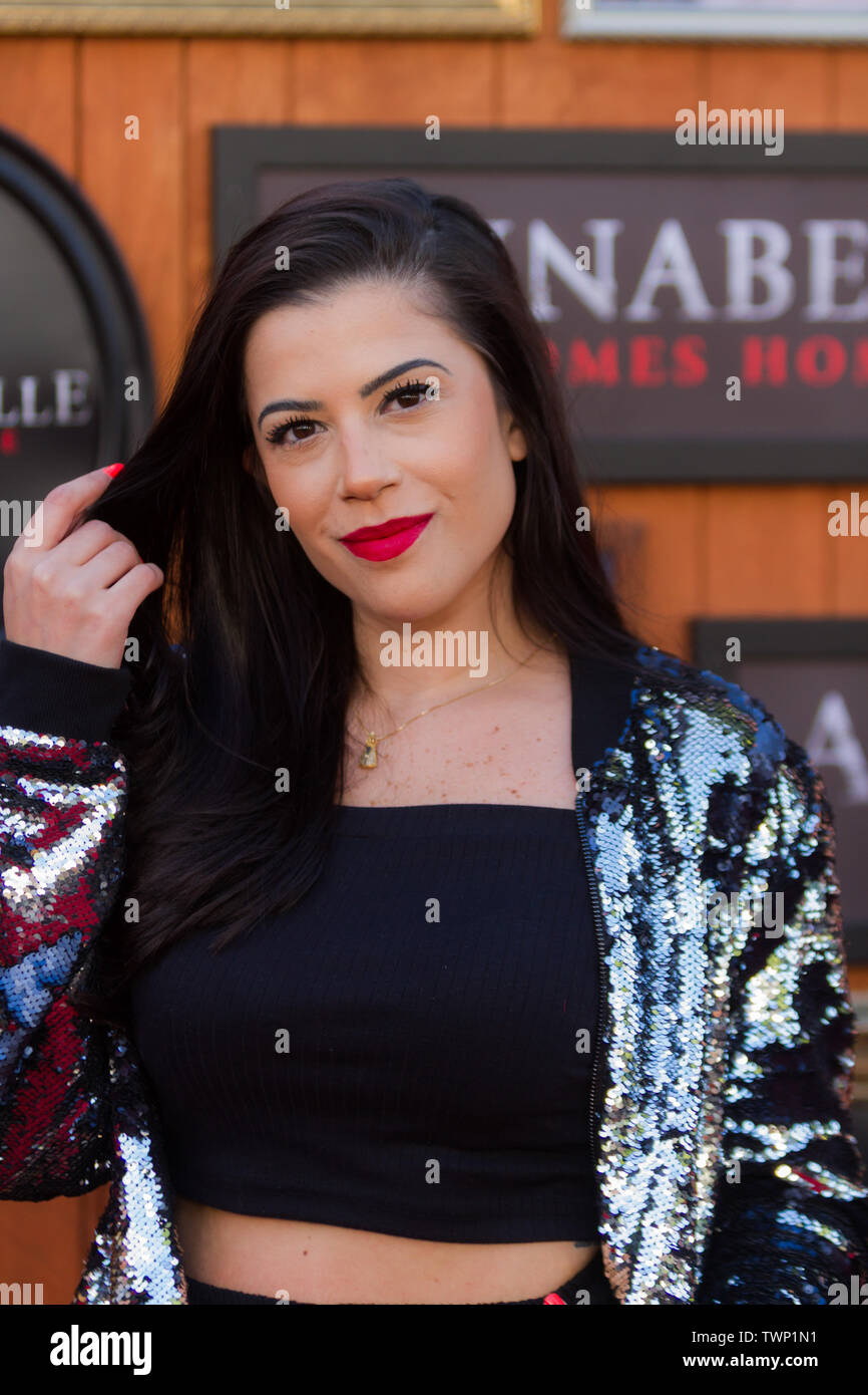 WESTWOOD, LOS ANGELES, CALIFORNIA, USA - JUNE 20: Vitoria Xavier ...