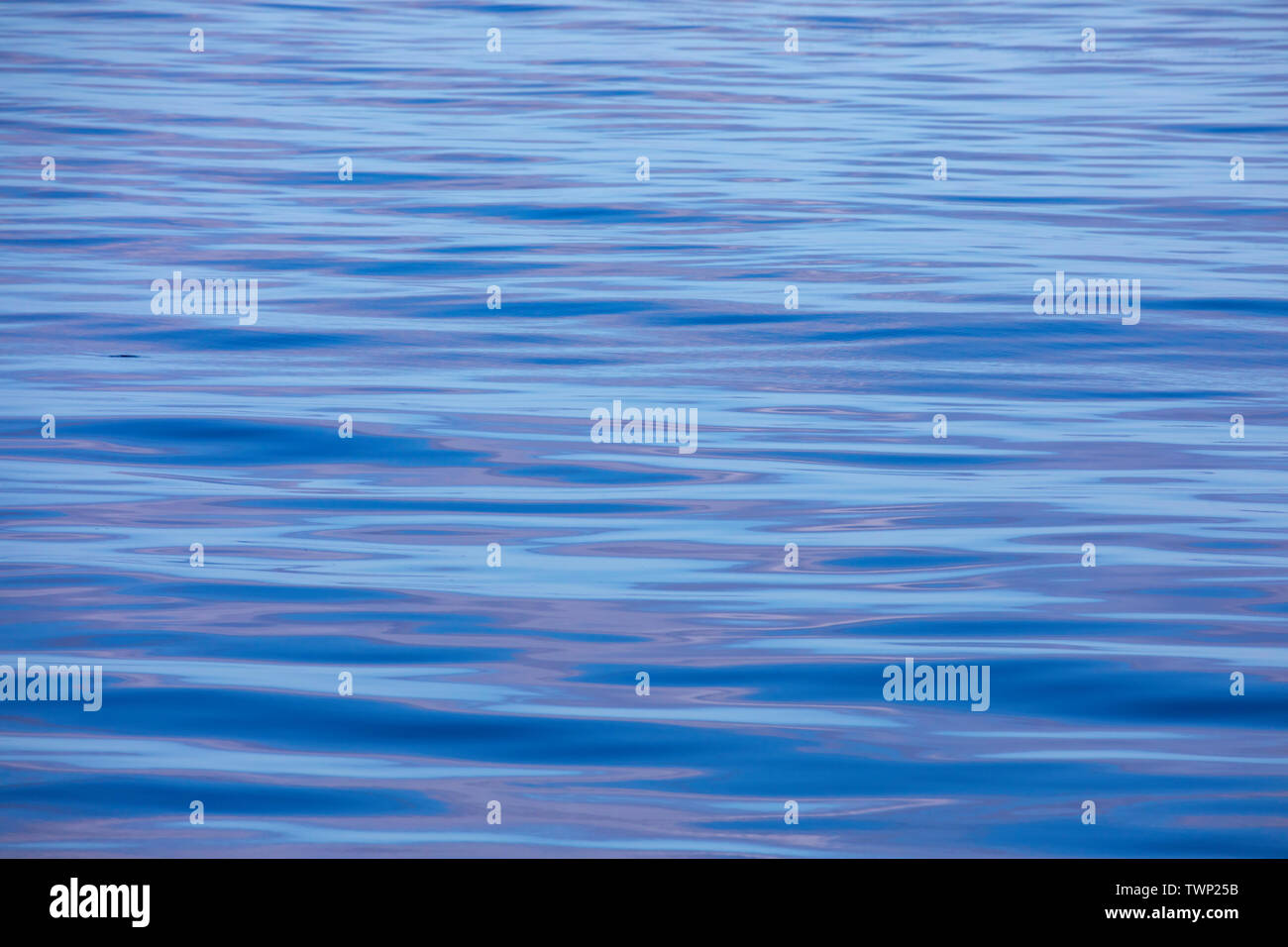 This is a calm day on the Pacific Ocean with blue sky and clouds ...