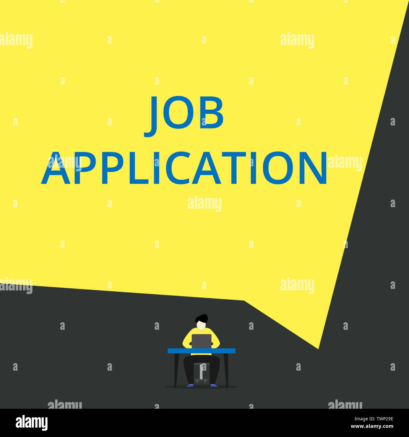 Handwriting text Job Application. Conceptual photo The standard ...