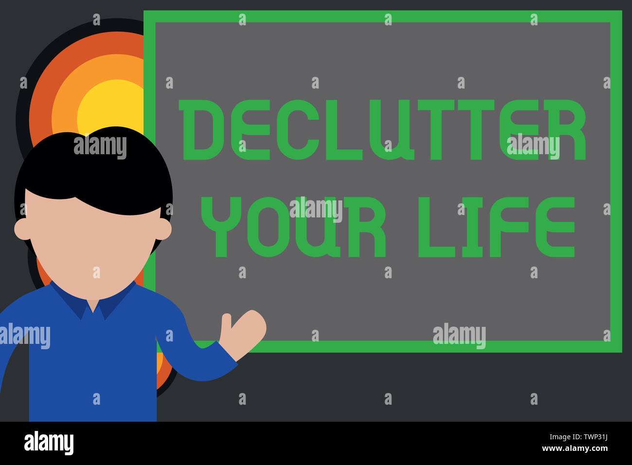 Text sign showing Declutter Your Life. Business photo showcasing To ...