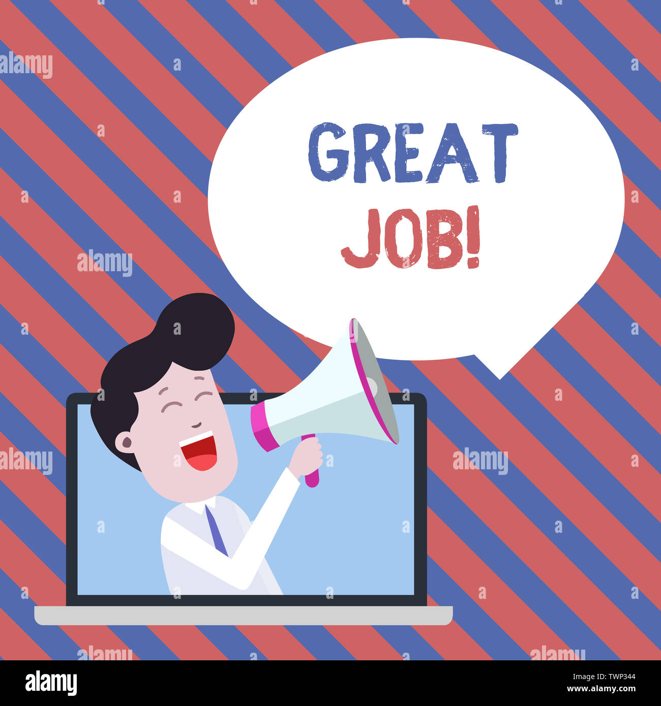 Job well done man writing hi-res stock photography and images - Alamy