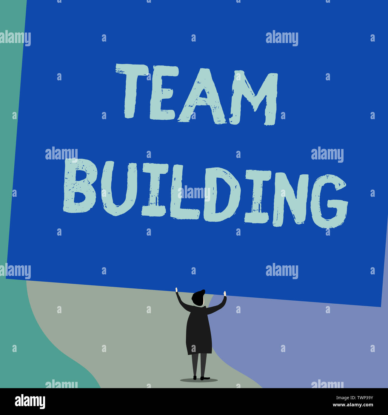 Handwriting text writing Team Building. Conceptual photo various types ...