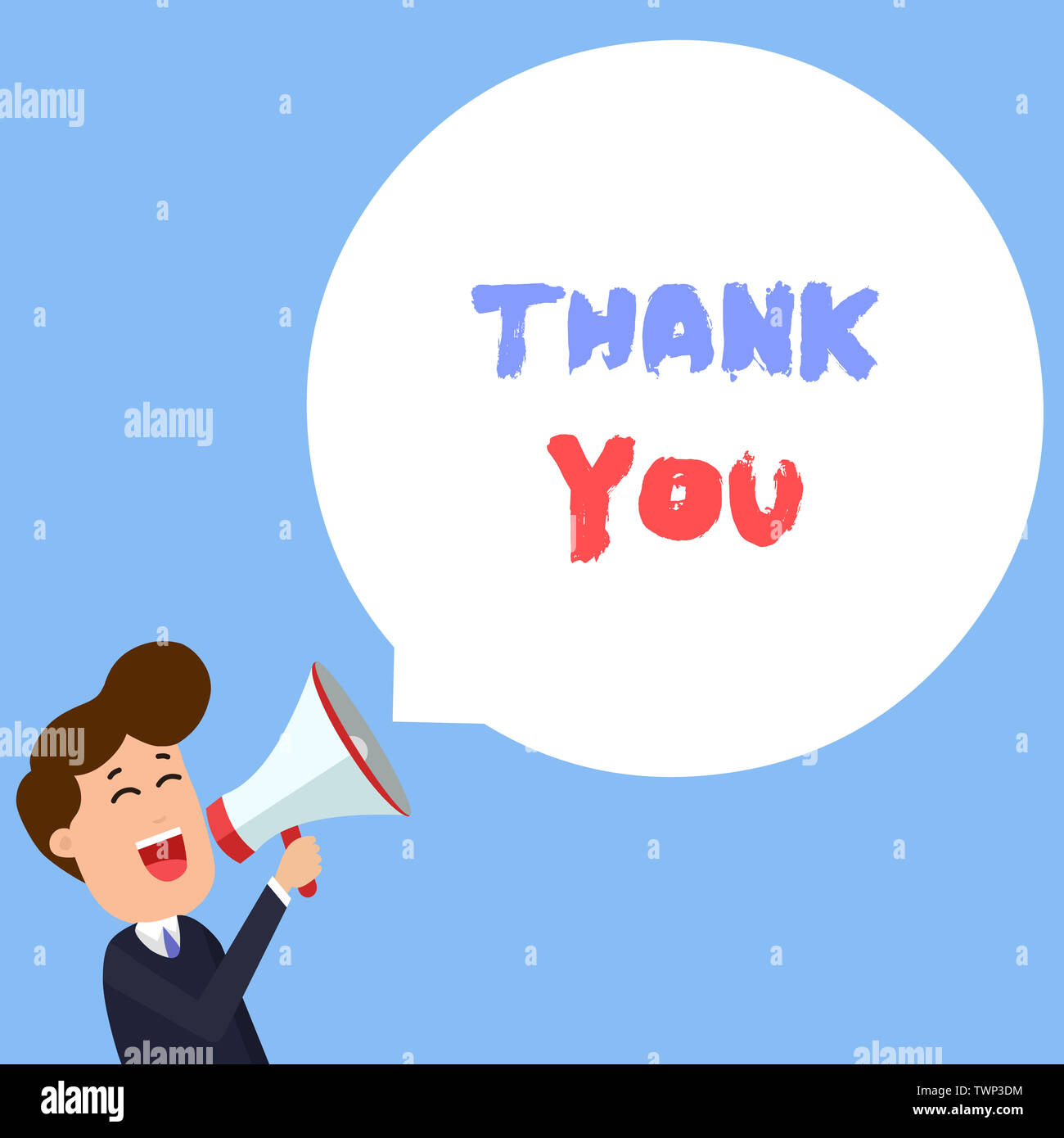 Writing note showing Thank You. Business concept for a polite ...