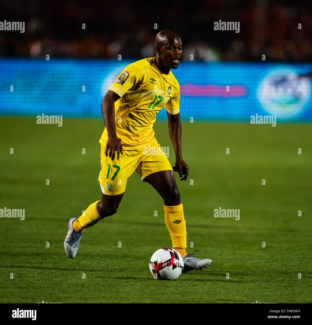 Cairo, Egypt. 21st June, 2019. Knowledge Musona of Zimbabwe during the ...