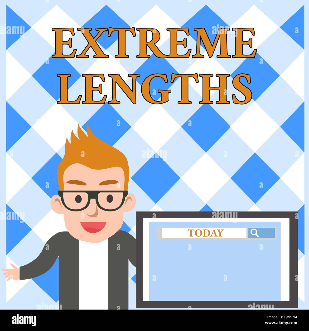 Conceptual hand writing showing Extreme Lengths. Concept meaning Make a ...