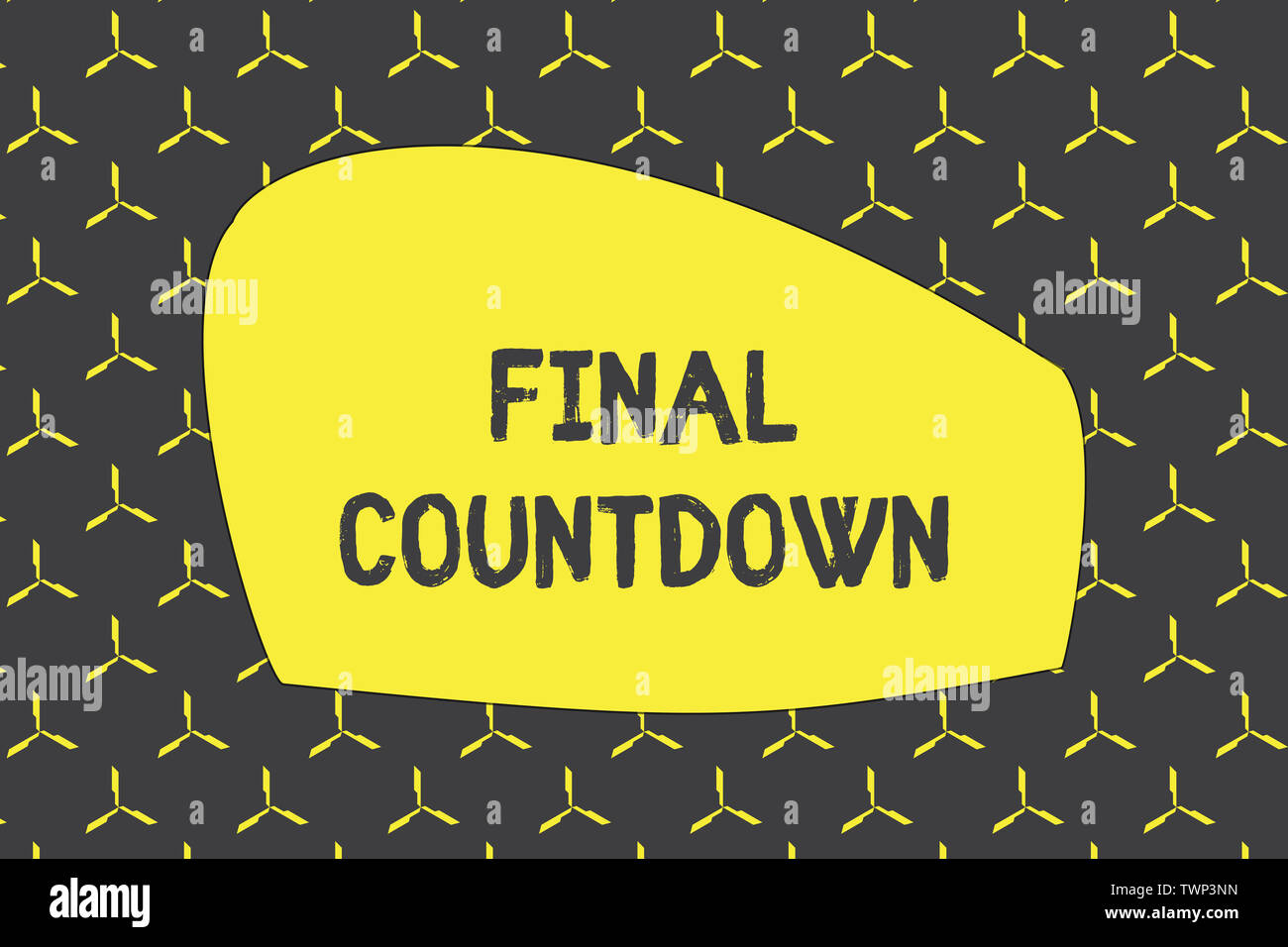 Writing note showing Final Countdown. Business concept for Last moment ...