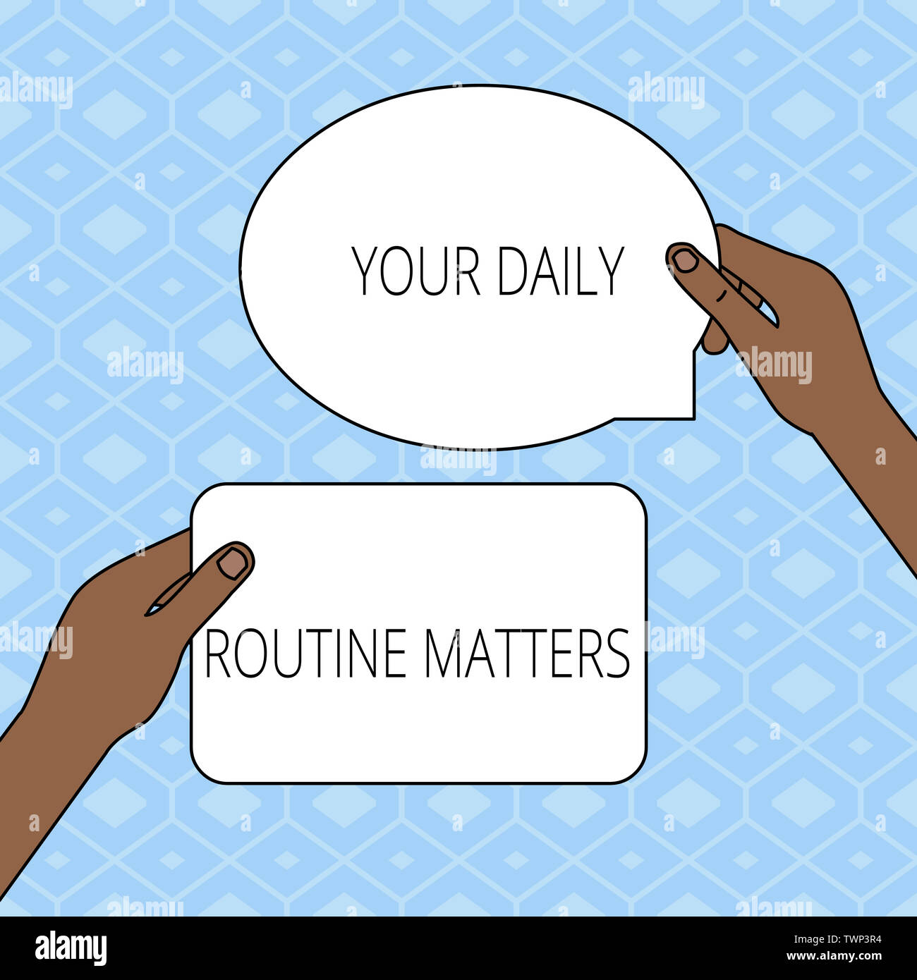 Writing note showing Your Daily Routine Matters. Business concept for ...