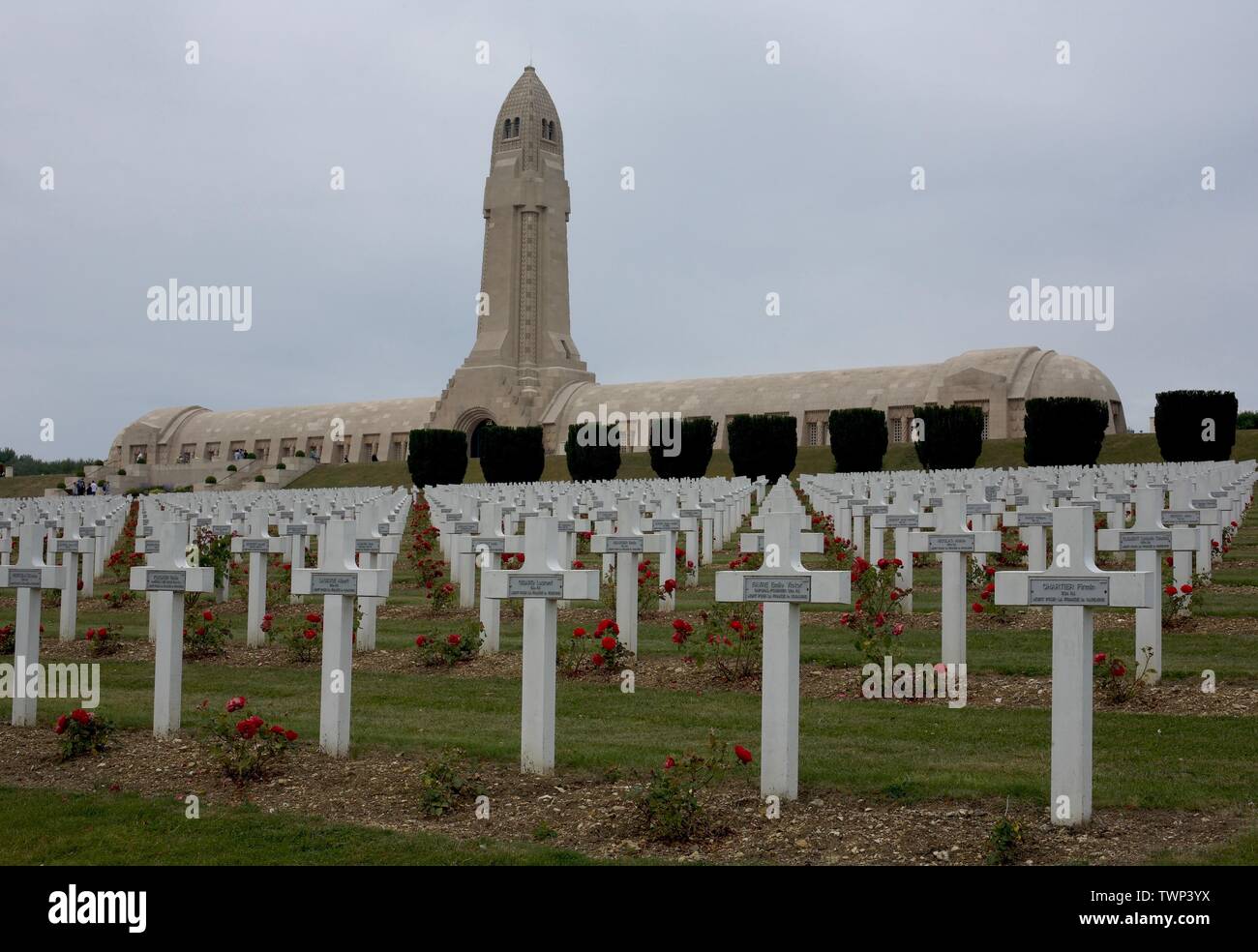 Douaumont Ossuary and Cemetery Verdun France Stock Photo - Alamy