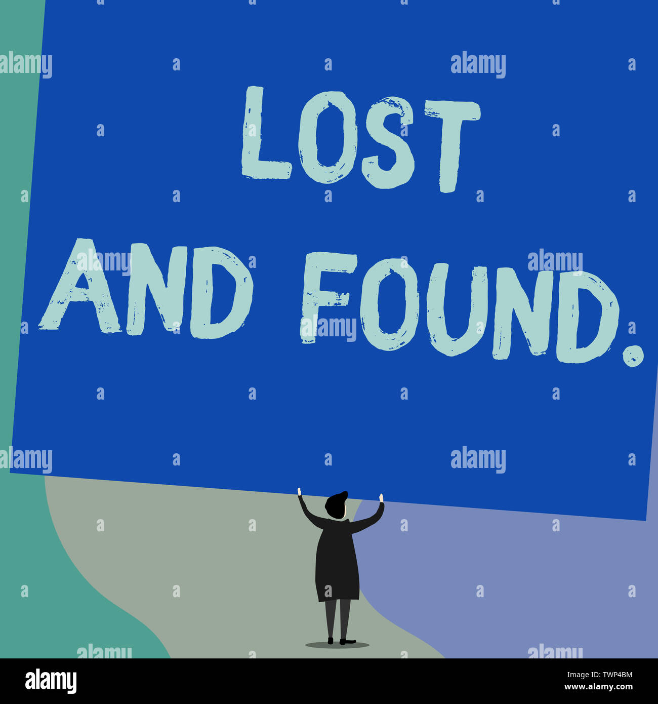 Handwriting text writing Lost And Found. Conceptual photo a place where ...