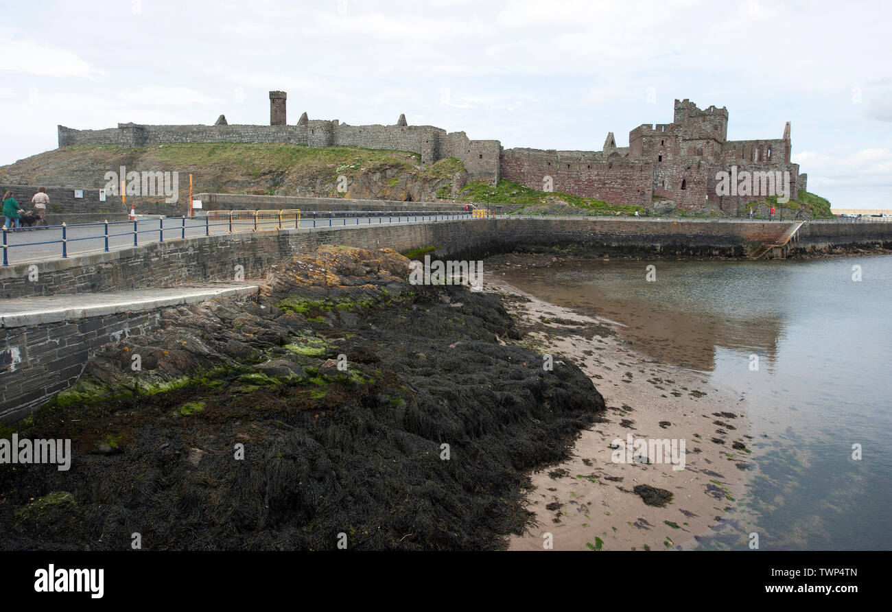 Peel Castle, Peel, Isle of Man, British Isles Stock Photo - Alamy