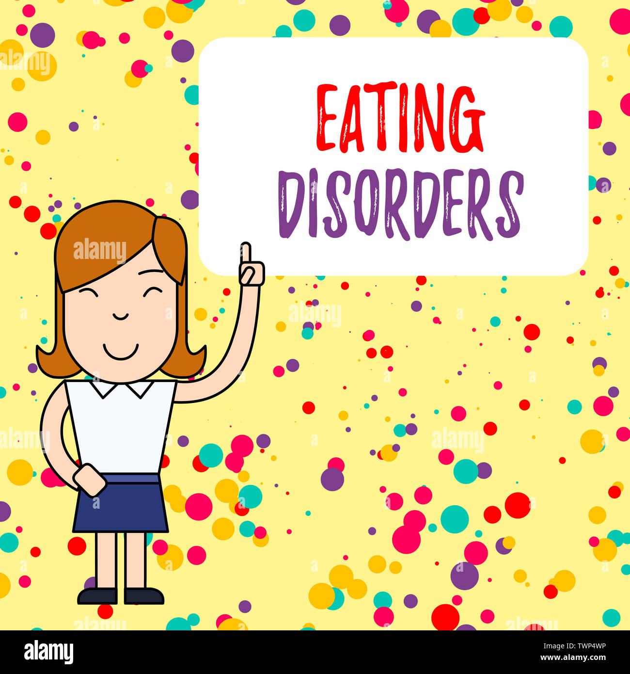 Handwriting text writing Eating Disorders. Conceptual photo any of a ...