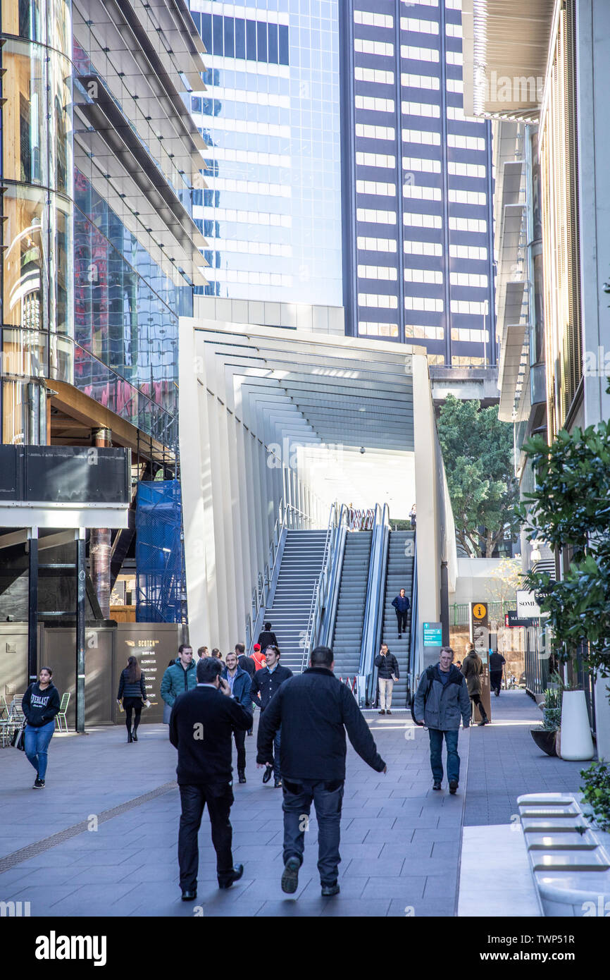 Architecture at Barangaroo office precinct in Sydney city centre,New ...
