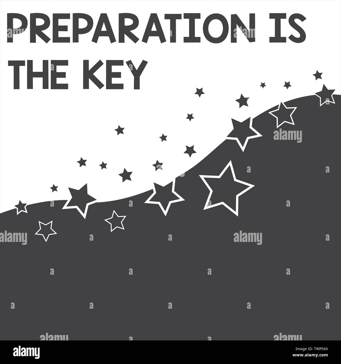 Text sign showing Preparation Is The Key. Business photo text it ...