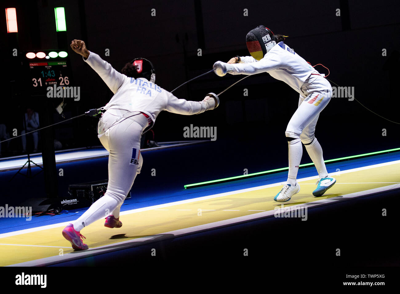 Duesseldorf, Germany. 22nd June, 2019. Fencing: European Championship ...