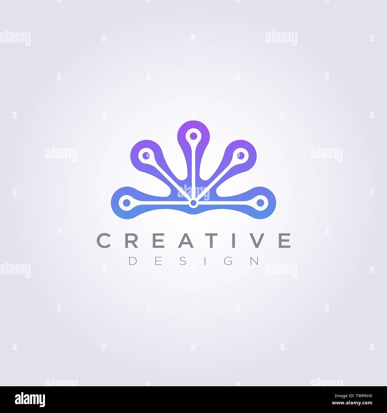 Circle Gear Uniq Vector Illustration Design Clipart Symbol Logo ...