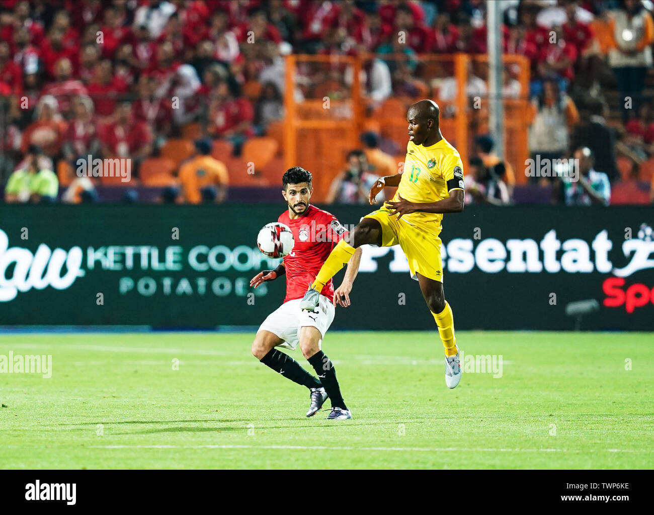 Cairo, Egypt. 21st June, 2019. Knowledge Musona of Zimbabwe G0 during ...
