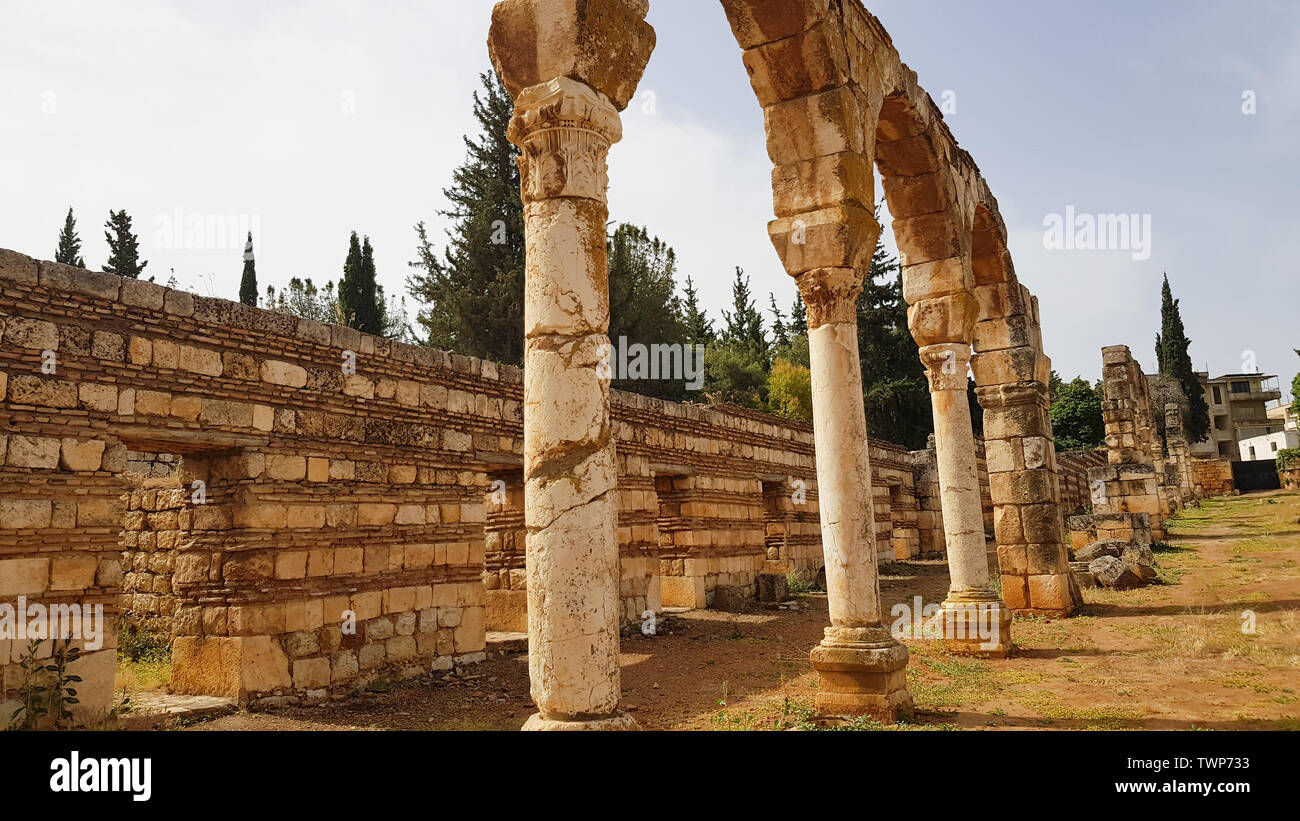 Umayyad city ruins anjar hi-res stock photography and images - Alamy
