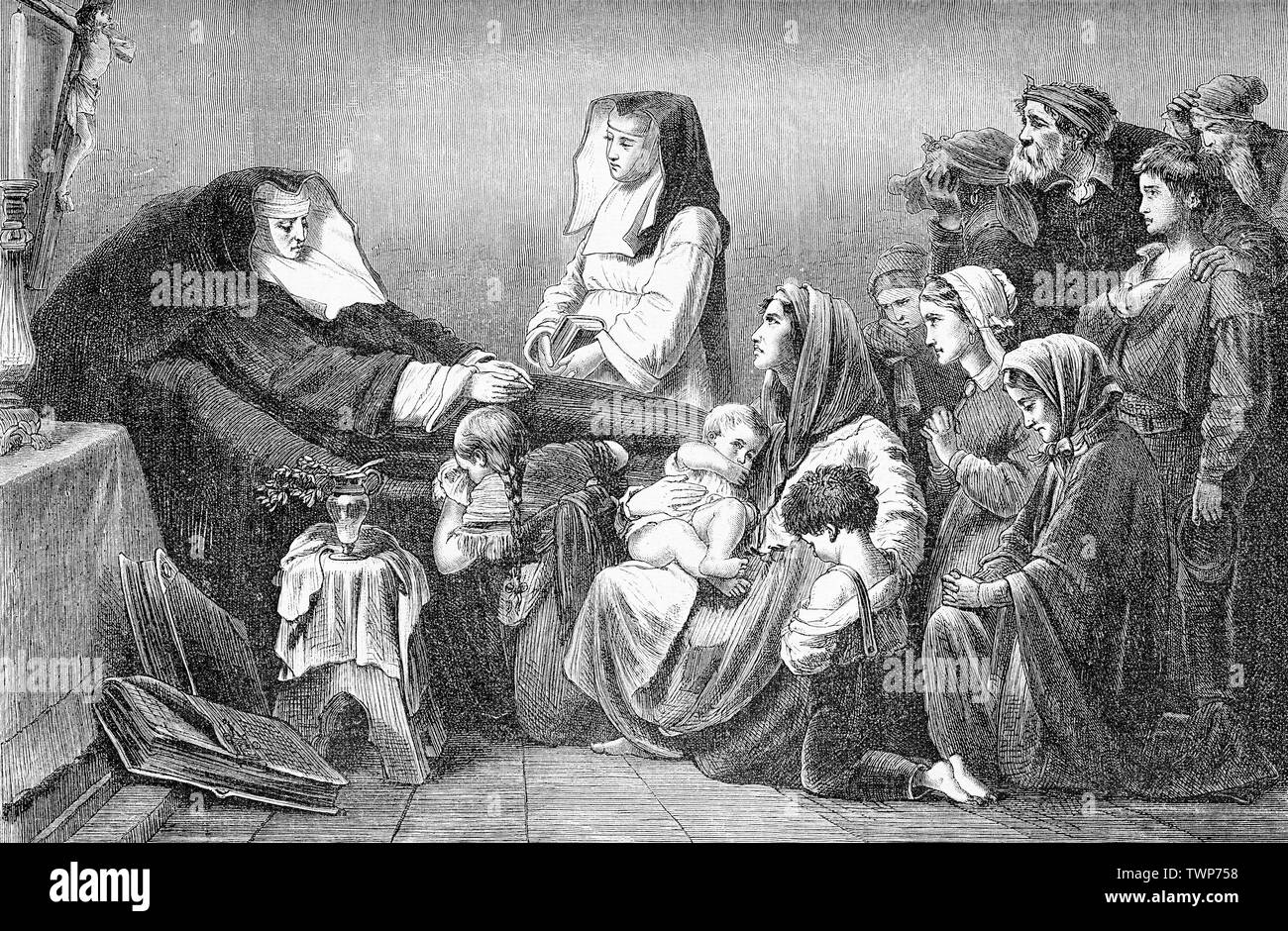 Peaceful abbess hi-res stock photography and images - Alamy