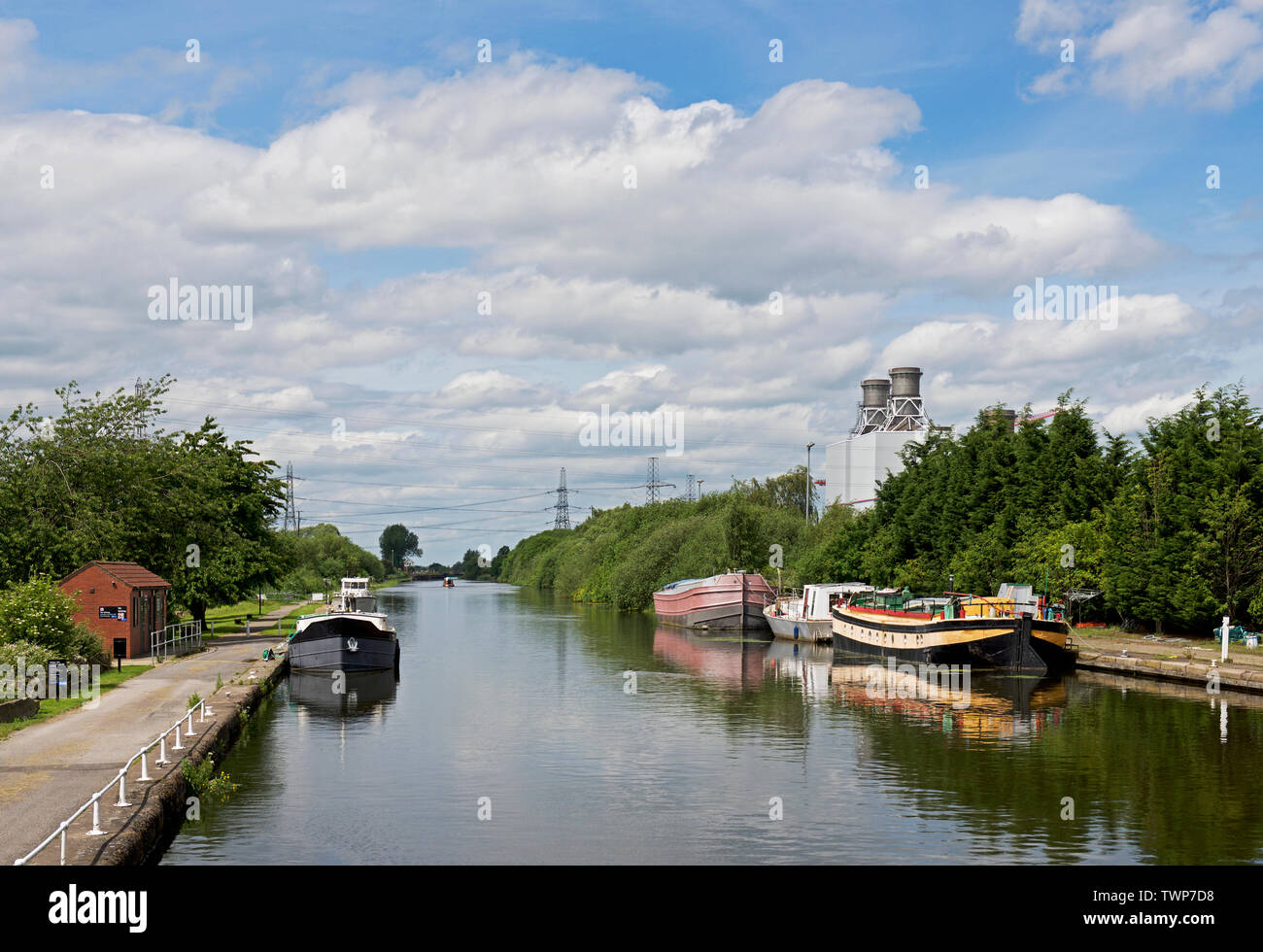The Stainforth & Keadby Canal, Keadby, North Lincolnshire, England UK ...