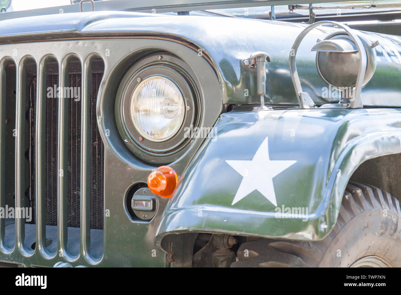 Details of vintage car close up Stock Photo - Alamy