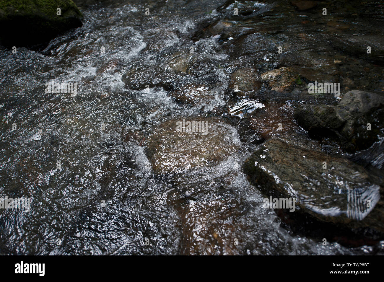Quiet fishing spot on the Cornaa River, Cornaa northern Isle of Man ...