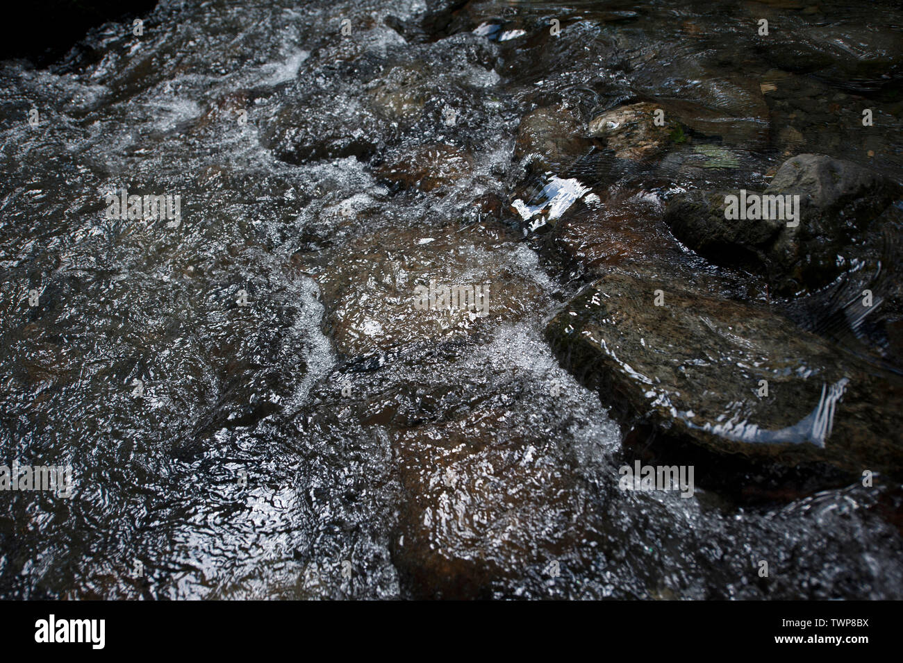 Quiet fishing spot on the Cornaa River, Cornaa northern Isle of Man ...