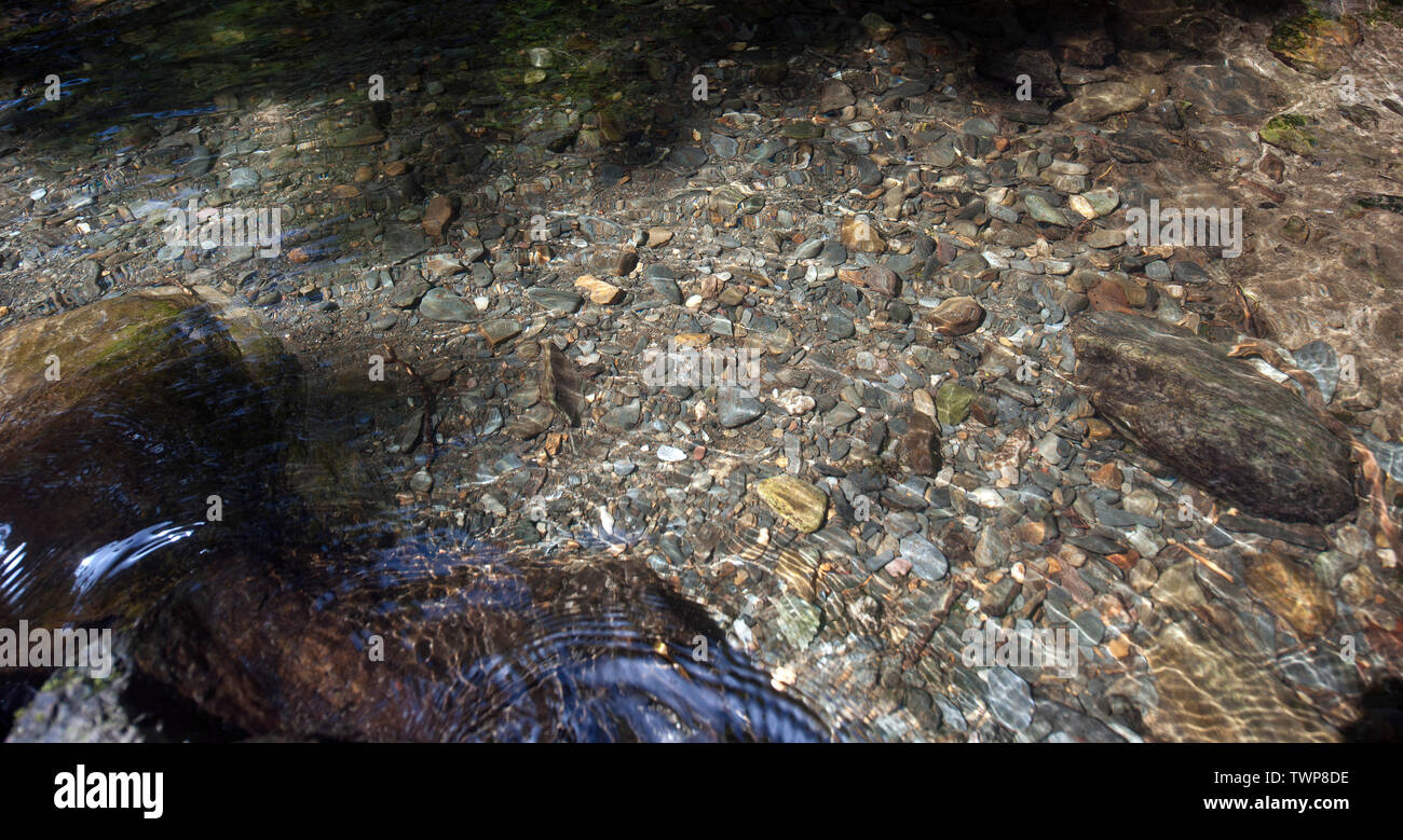 Quiet fishing spot on the Cornaa River, Cornaa northern Isle of Man ...