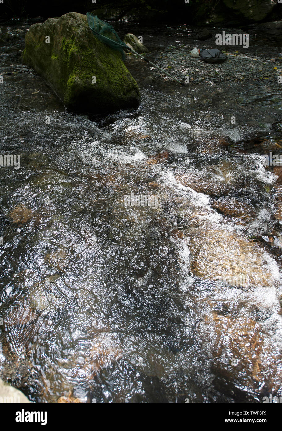 Quiet fishing spot on the Cornaa River, Cornaa northern Isle of Man ...