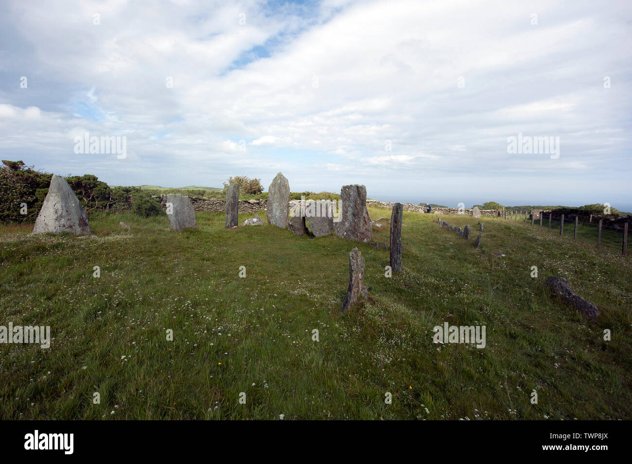 Cashtal yn Ard burial site, Maughold, North Isle of Man, British Isles ...