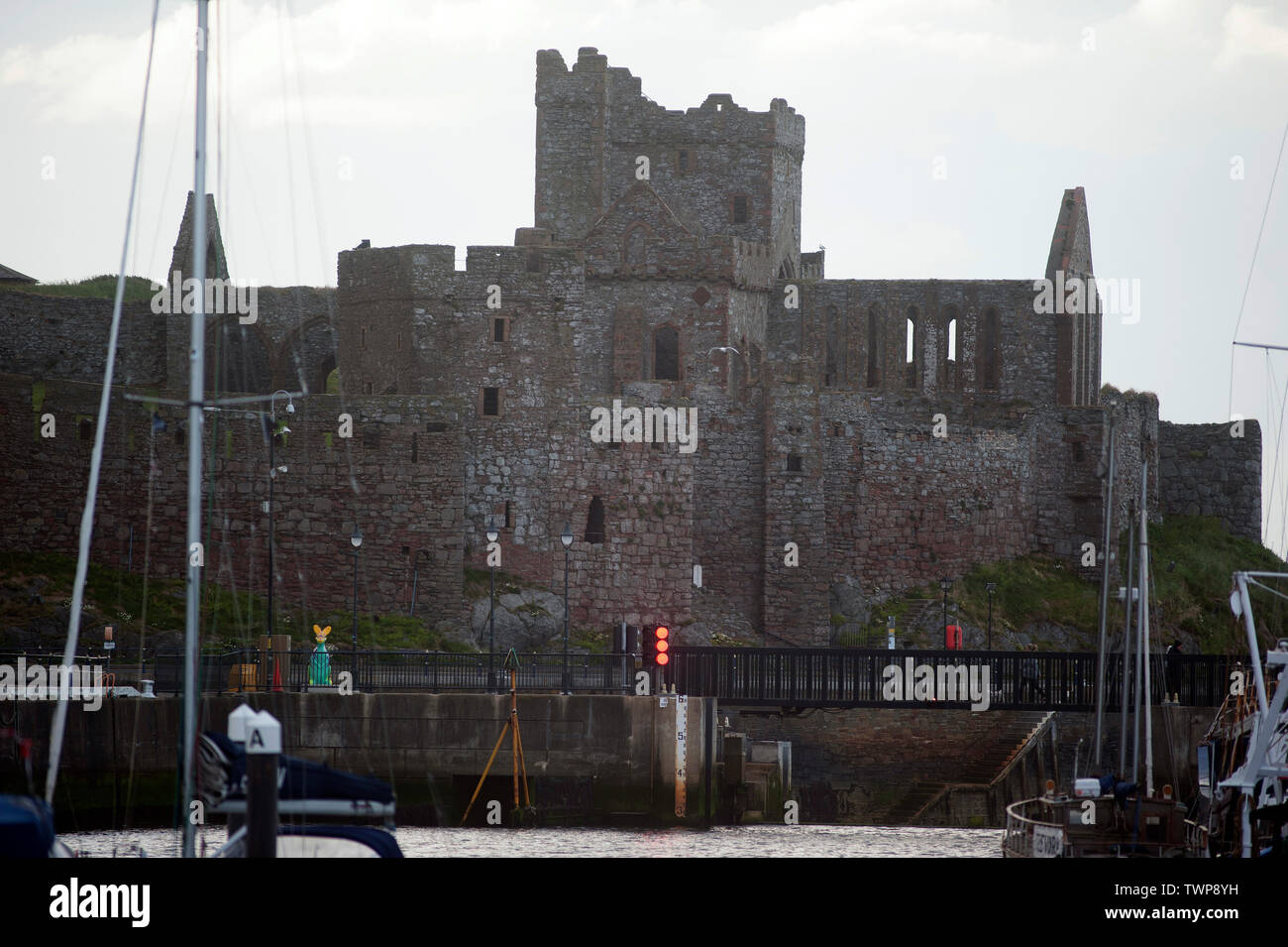Peel Castle, Peel, Isle of Man, British Isles Stock Photo - Alamy