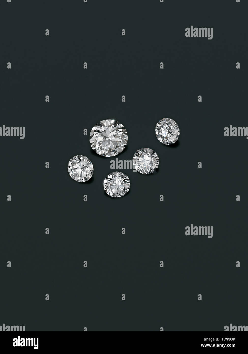 STILL LIFE OF A GROUP OF DIAMONDS Stock Photo - Alamy