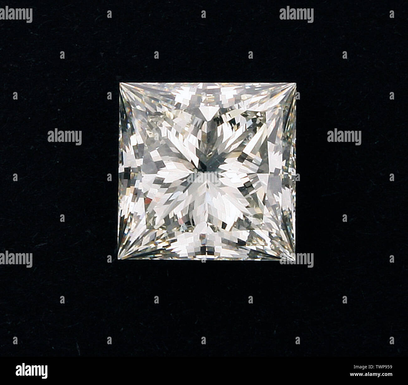 STILL LIFE OF A SQUARE SHAPED DIAMOND Stock Photo - Alamy