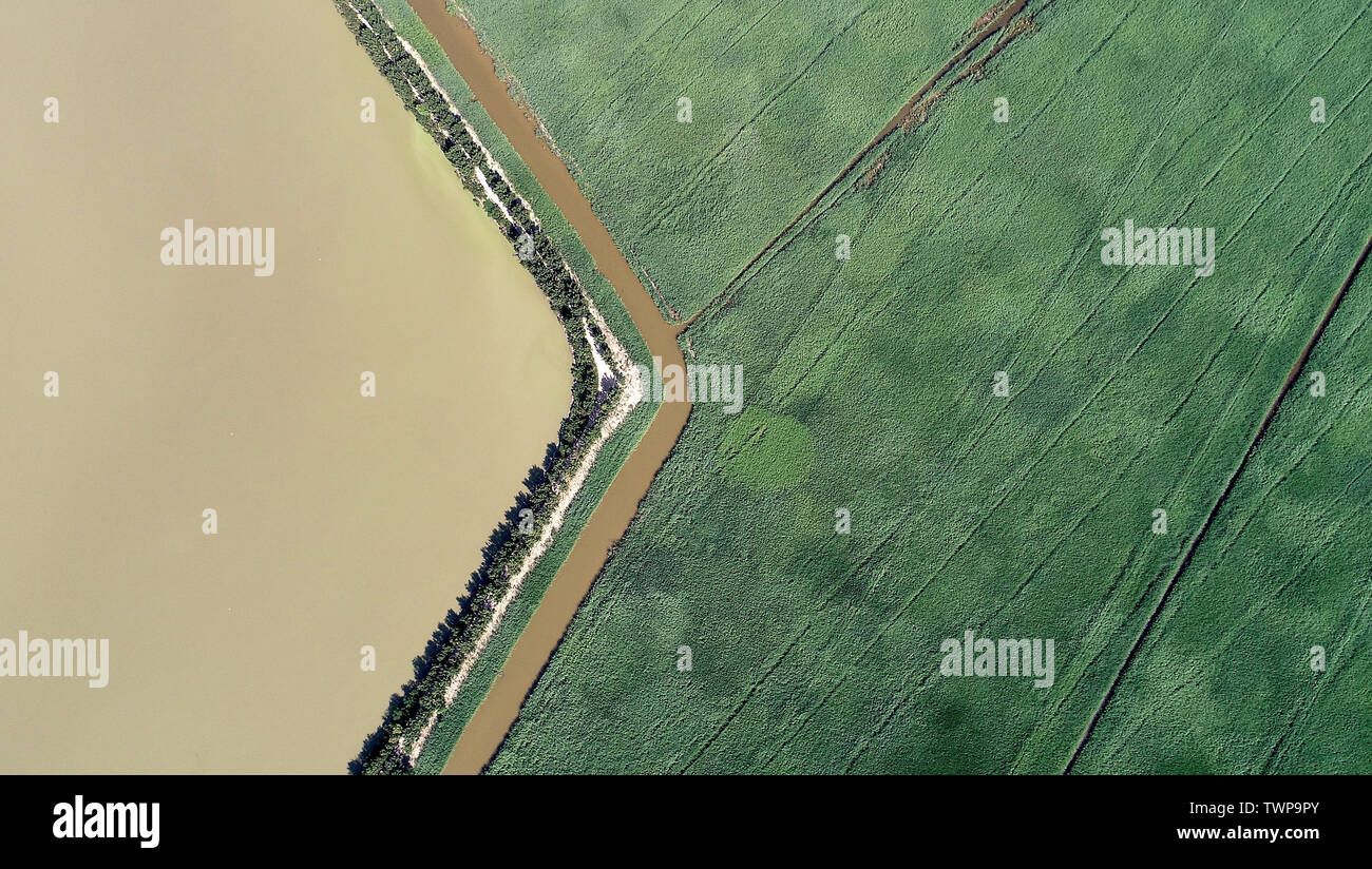 Tianjin. 22nd June, 2019. Aerial photo taken on June 22, 2019 shows ...