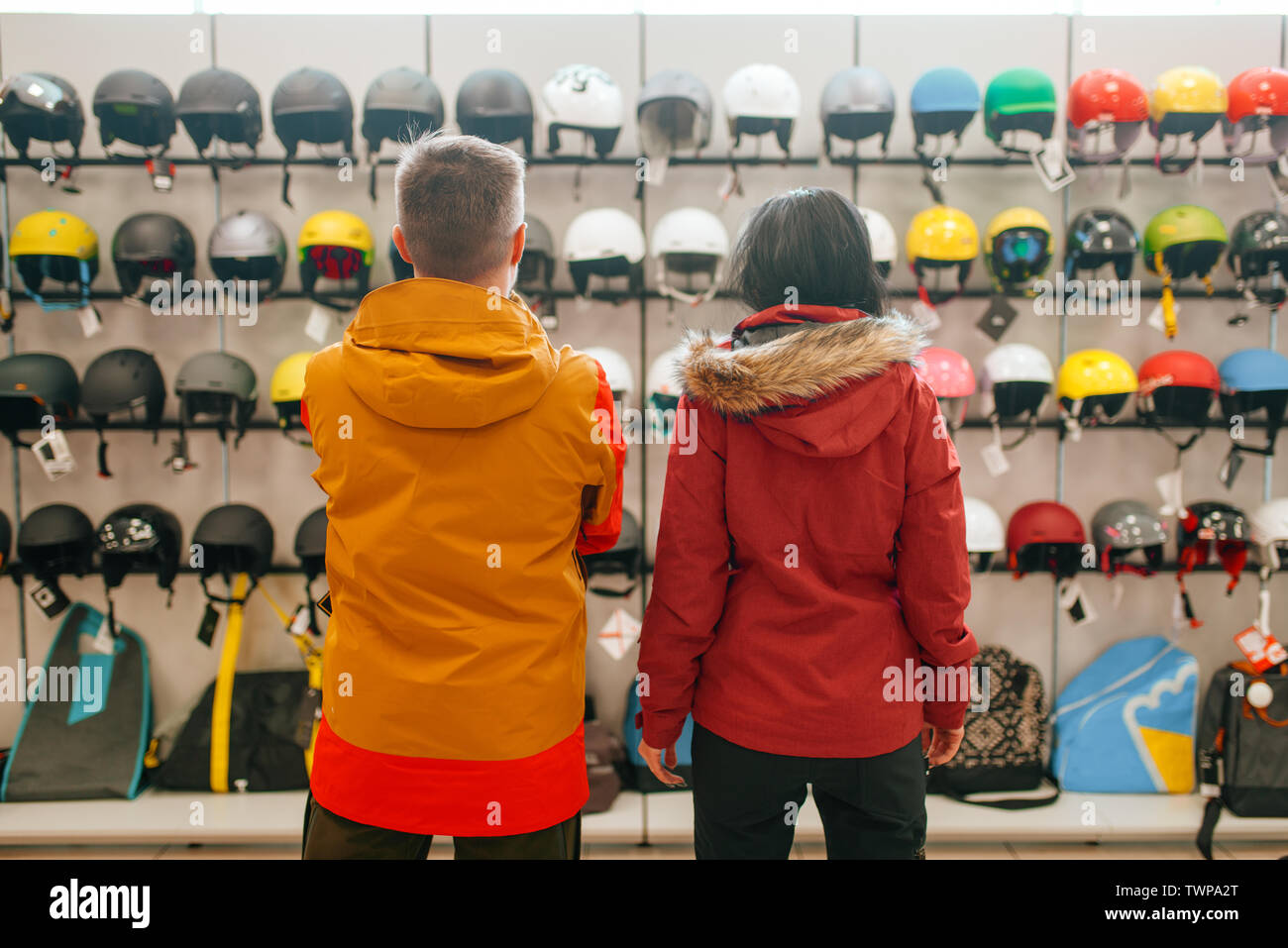Family couple choosing modern hi-res stock photography and images - Alamy