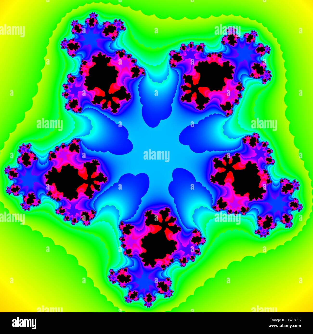 An image created using computer graphics, a picture of a mathematical ...