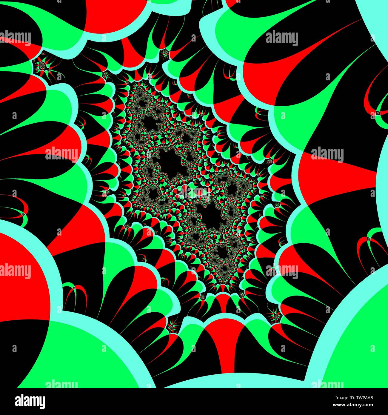 An image created using computer graphics, a picture of a mathematical ...