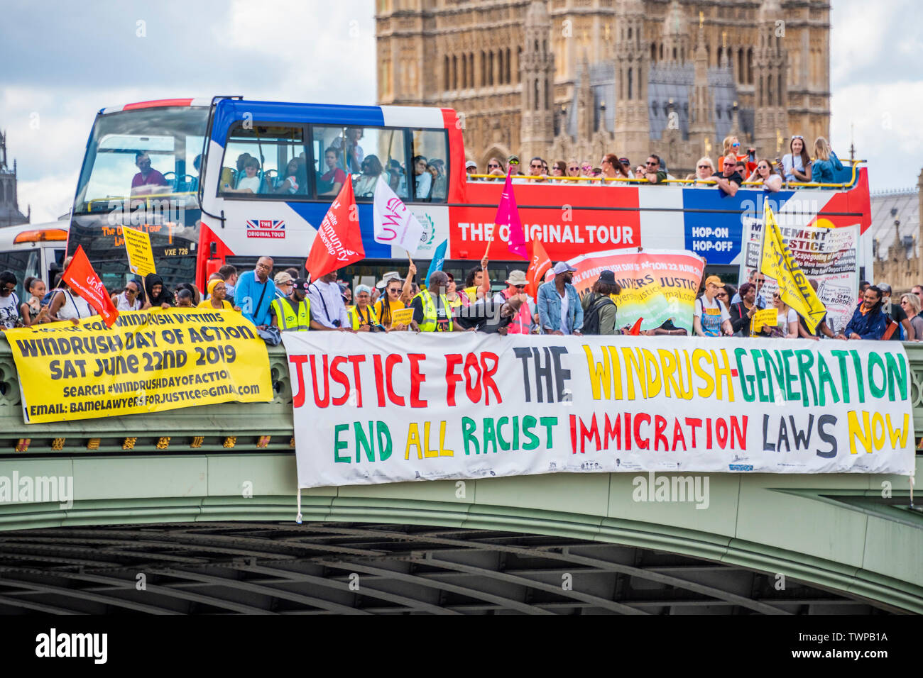 Windrush generation banner hi-res stock photography and images - Alamy