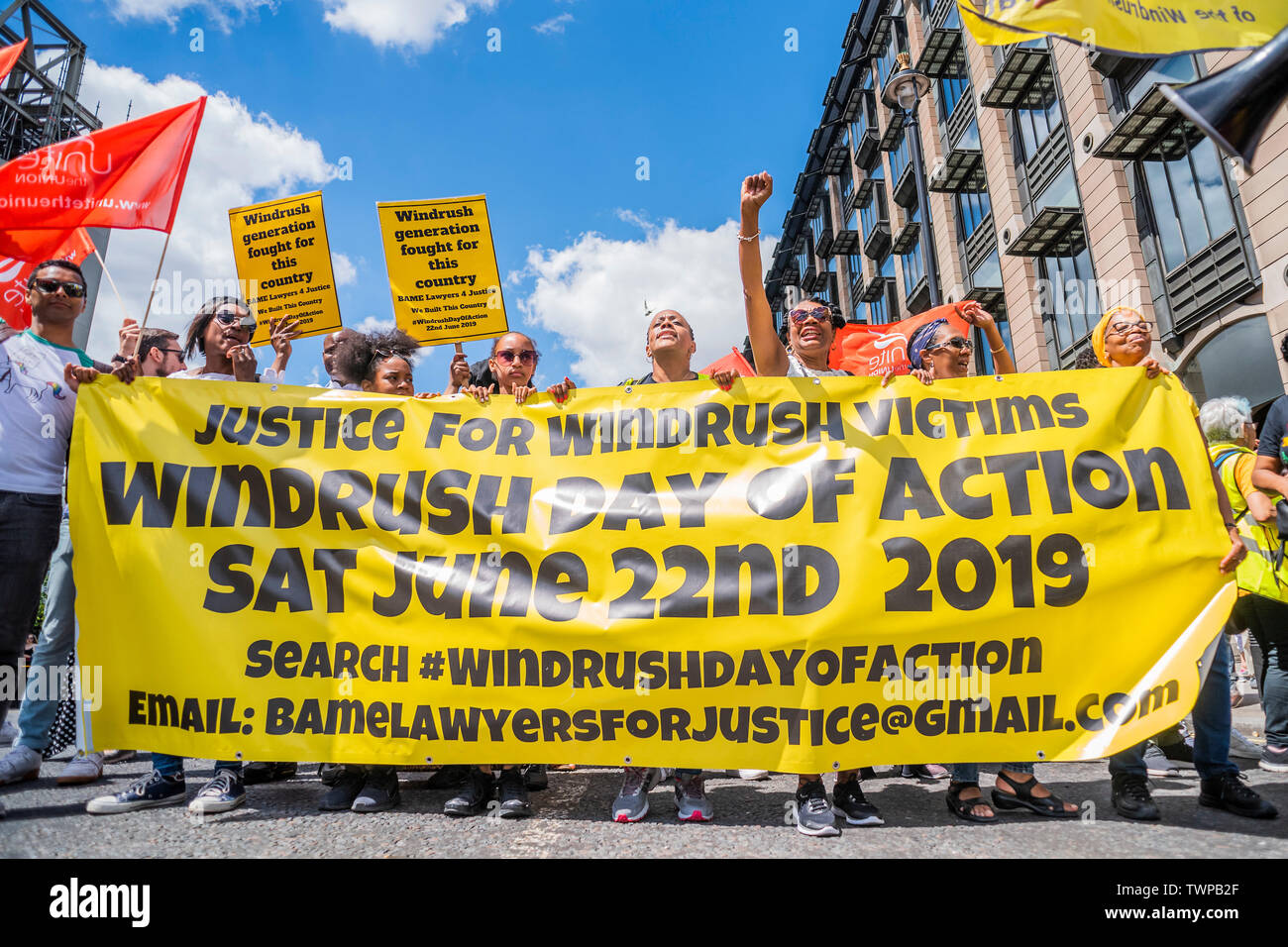 Westminster, London, UK. 22nd June 2019. Marching to Westminster Bridge ...